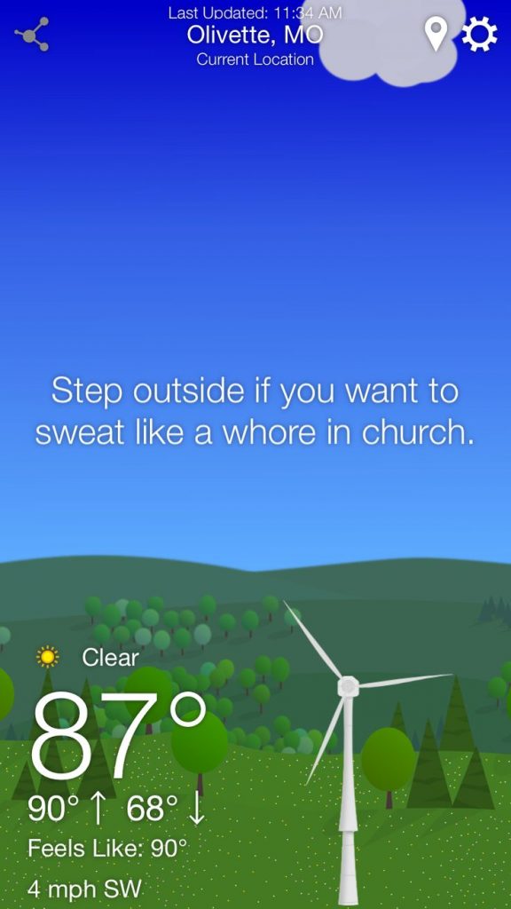 WTForecast App Gives You Weather The Way No Meteorologist Would