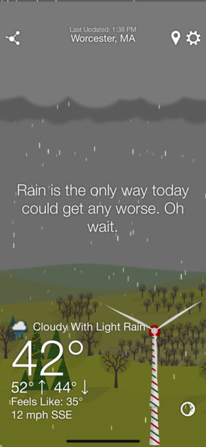 WTForecast App Gives You Weather The Way No Meteorologist Would