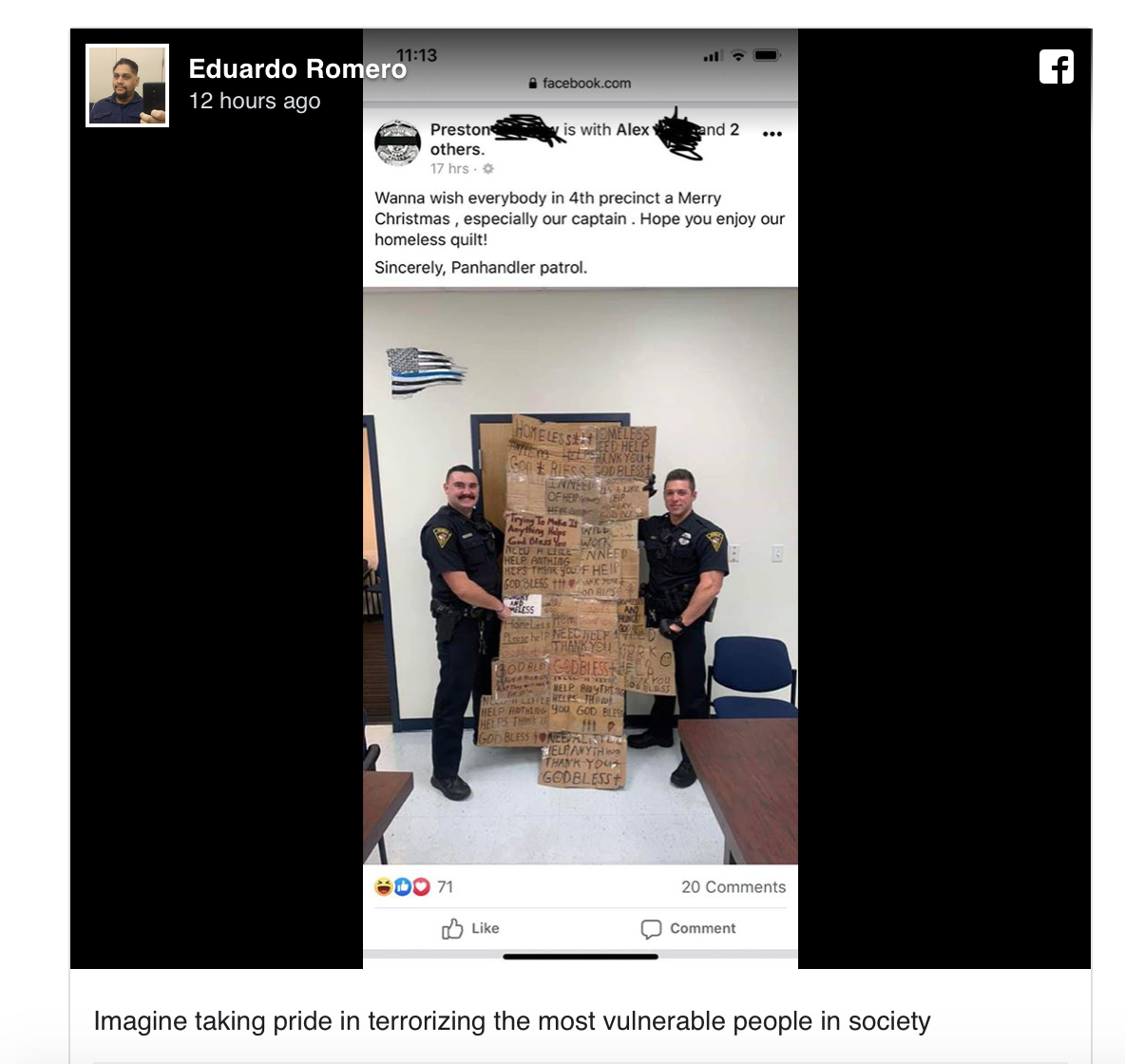 homeless-quilt - Is It Funny or Offensive?